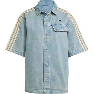 Adidas/阿迪达斯正品三叶草女士翻领运动休闲短袖衬衫JY2871
