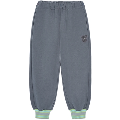 [毛怪]woobaby儿童裤子男女童25秋季新棉软弹力蹦蹦裤运动休闲裤