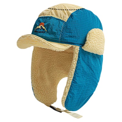 百搭拼色雷锋帽冬季防寒护耳帽