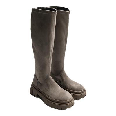 厚底靴子女长筒不过膝