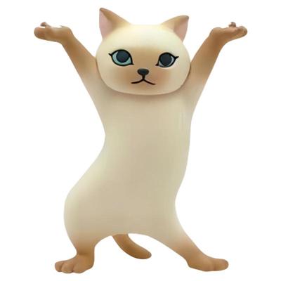 三代妖娆猫摆件托举猫笔架