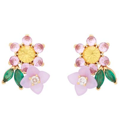 katespade盛放花卉耳坠女