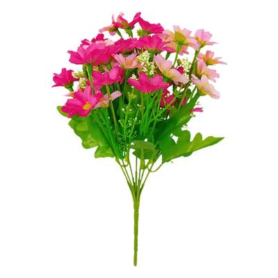 单支假花仿真花束小雏菊塑料花小束把花绢布花家居摆设田园装饰