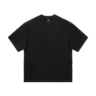 JC纯棉短袖T恤基础百搭休闲落肩