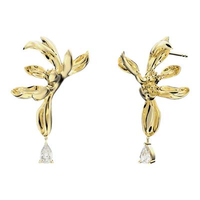 BENSHENG睡莲耳钉女小众轻奢