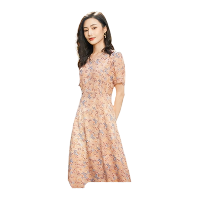 乔万尼真丝桑蚕丝连衣裙高级感年新款夏季商场同款气质款EF2E397