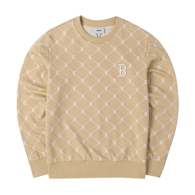 正品MLB老花满印运动长袖卫衣