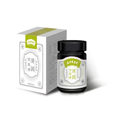 清润雪梨膏无添加处州生生堂儿童孕妇250g秋梨膏