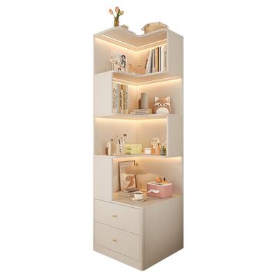 依雪奶油风床头柜儿童卧室书架
