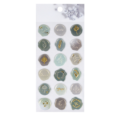 彩色货期印章信封封口贴贴纸