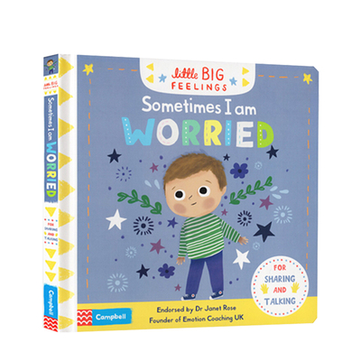 英文原版 有时我很担心 Sometimes I Am Worried 小情绪系列 Little Big Feelings 情绪管理 低幼启蒙 儿童绘本 机关书