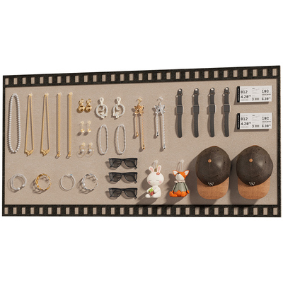 首饰收纳展示架毛毡板置物神器