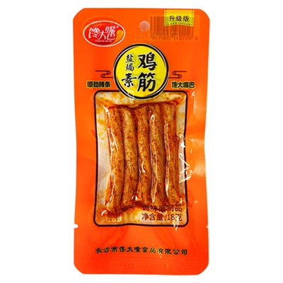 馋大嘴巴辣条素鸡筋30包发货快
