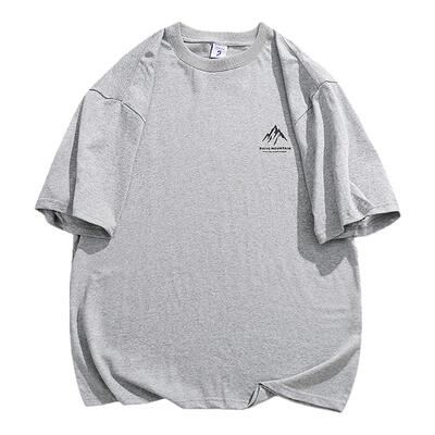 BDCT日系山峰印花百搭T恤短袖男