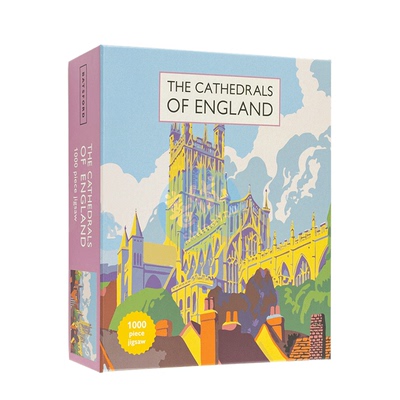 【现货】拼图：英格兰大教堂拼图 Brian Cook’s Cathedrals of England Jigsaw艺术创意进口文创产品节日送礼