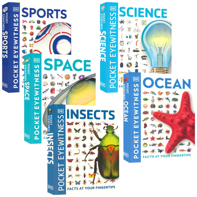 DK Pocket Eyewitness 目击者口袋系列百科 小开本手掌科普书 知识速查 海洋科学体育太空 英文原版进口儿童图书