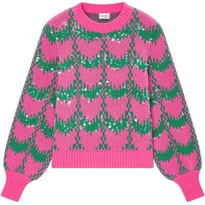 JuicyCouture橘滋宽松圆领毛衣