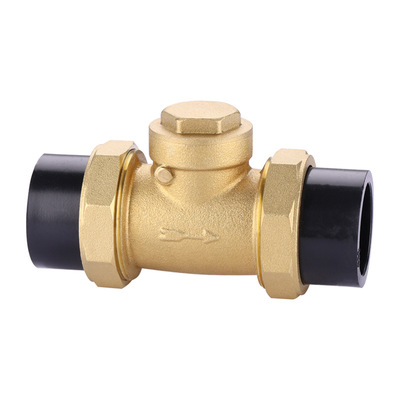 铜卧式双活接止回阀4分6分DN20