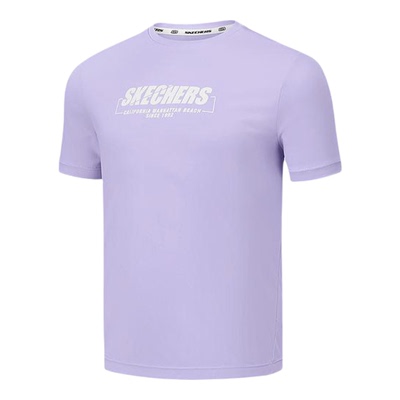 Skechers/斯凯奇正品夏季款儿童透气印花针织短袖T恤衫P225K090