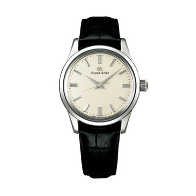 【新年礼物】GrandSeiko冠蓝狮gs奶油面复古机械手表男SBGW301G