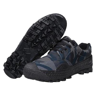 迷彩帆布耐磨工地低帮劳保解放鞋