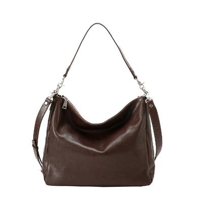 fed植鞣皮头层牛皮真皮百搭大容量斜垮手提包单肩托特包BFA9430