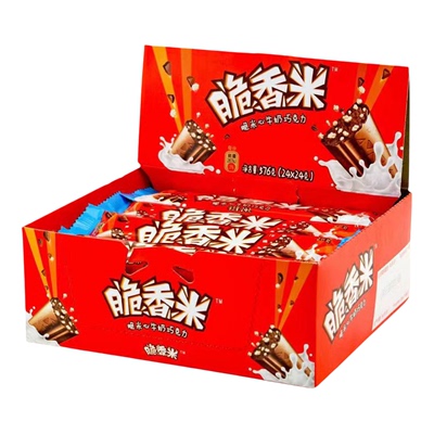 脆香米24g散装脆米心牛奶夹心巧克力休闲零食巧克力糖果小吃