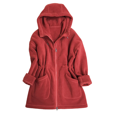 超厚堪比大颗粒抽绳收腰抓绒衣