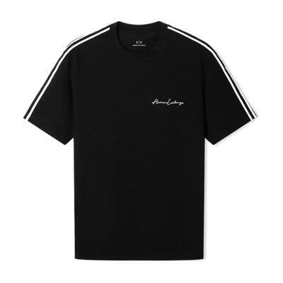 AX/阿玛尼男士纯棉圆领宽松T恤