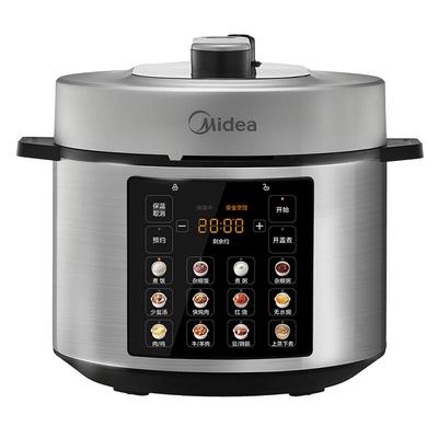 美的电压力锅5L家用0涂层双胆