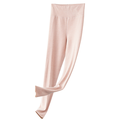 德绒发热羊绒蚕丝高腰收腹保暖裤