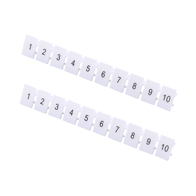 ZB-8数字标记条标识条标签接线端子排10位UK6N号码牌标签条可定做