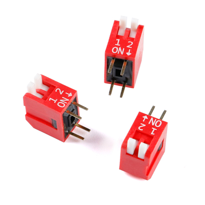 原装正品2位拨码开关2.54mm间距