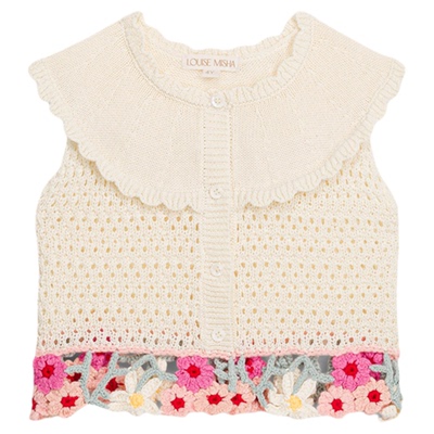 Little现货 法国louise misha SS26春夏女童针织上衣背心短裤开衫