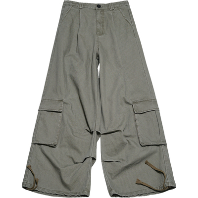 STILLYOU复古水洗工装肌理感长裤