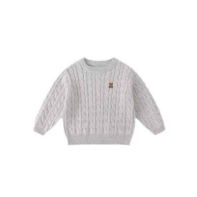 [100%棉]男童绞花毛衣儿童针织衫