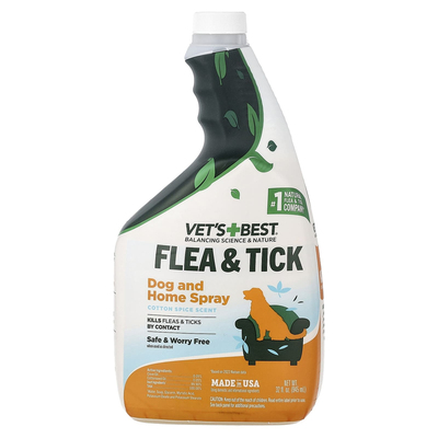 Vets Best,Flea & Tick, Dog and Home Spray, Peppermint ,