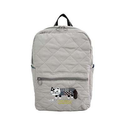 kusuguru双肩背包绗缝书包电脑包