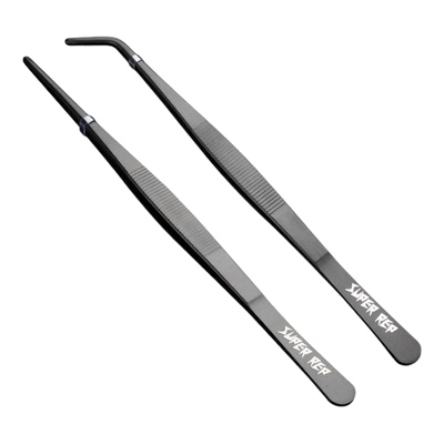 爬虫不锈钢喂食镊子弯头直头