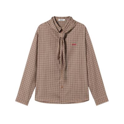 BEASTER天丝格纹亲肤长袖衬衫