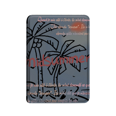 适用Kindle2025款Scribe11Colorsoft笔槽椰树简约电子书壳保护套