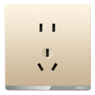 国际电工86型单控开关插座面板