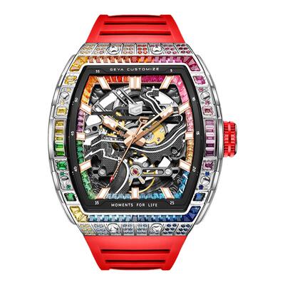 超级热销款长城彩虹圈镂空机械表