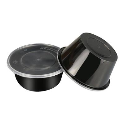 圆形塑料一次性打包盒加厚材质