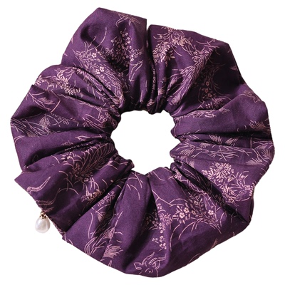 Liberty纯棉紫色不伤发发圈