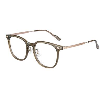 海俪恩女款方框茶色眼镜可配度数