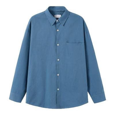 SOMENUM森林 25AW「莱赛尔棉混纺」刺绣男女老钱百搭亲肤长袖衬衫