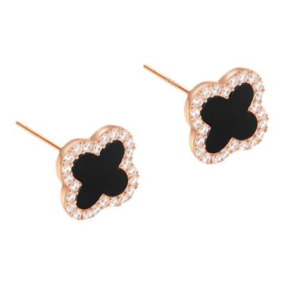 S999足银女洗睡免摘耳钉通体纯银