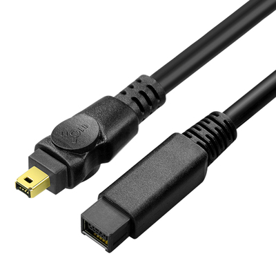 sgo斯格 IEEE1394数据线4对9P火线firewire800转400公对公双屏蔽