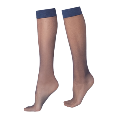 CALZEDONIA卡泽意袜夏女士20D时尚简约潮ins风及膝小腿JK袜LIG009